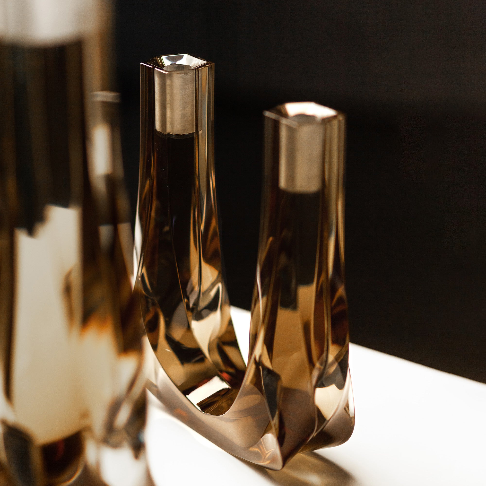 Zaha Hadid Design | Braid Double Candle Holder — H 30 cm